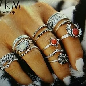 Jewelry | 14 Piece Midi Ring Set | Poshmark